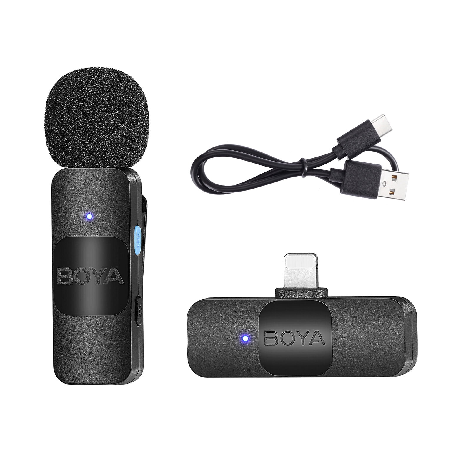BOYA BY-V1 One-Trigger-One 2.4G Wireless Microphone System Clip-on ...