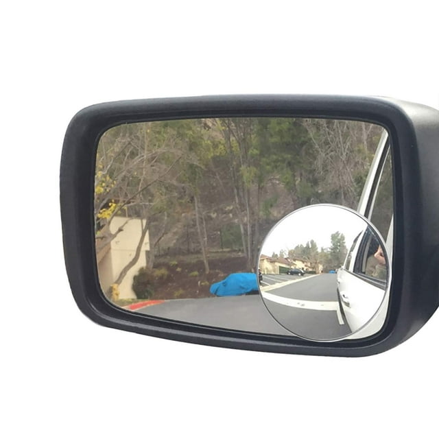 BOYKO Blind Spot Mirror, Ampper 2" Round HD Glass Convex Aluminum Frame ...