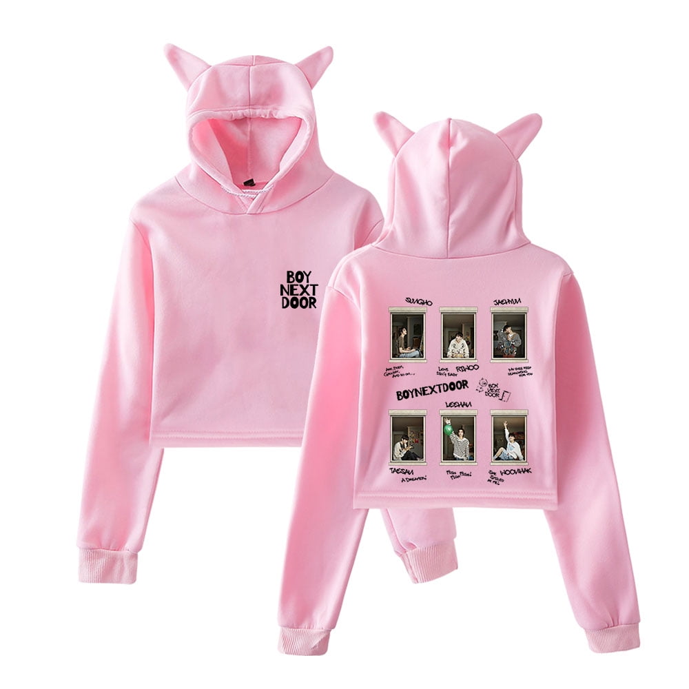 BOYNEXTDOOR Kpop Cat Ear Hoodie Man/Woman Hip Hop Hoodies - Walmart.com