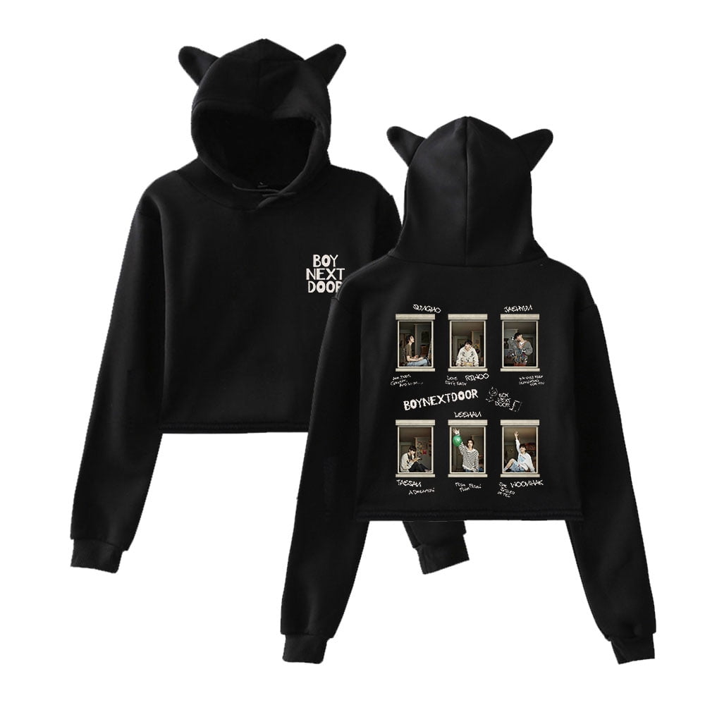 BOYNEXTDOOR Kpop Cat Ear Hoodie Man/Woman Hip Hop Hoodies - Walmart.com
