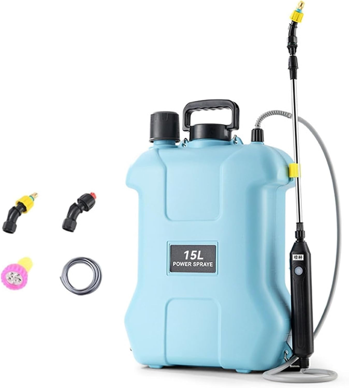 BOYOU Battery Powered Backpack Sprayer with 3 Mist Nozzles, 15L ...