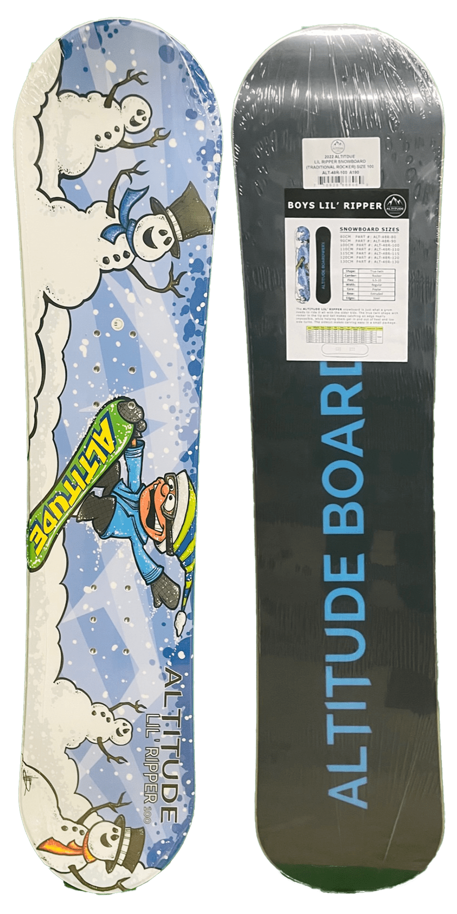 BOYS ALTITUDE LIL' RIPPER BEGINNER SNOWBOARD 110CM - Walmart.com