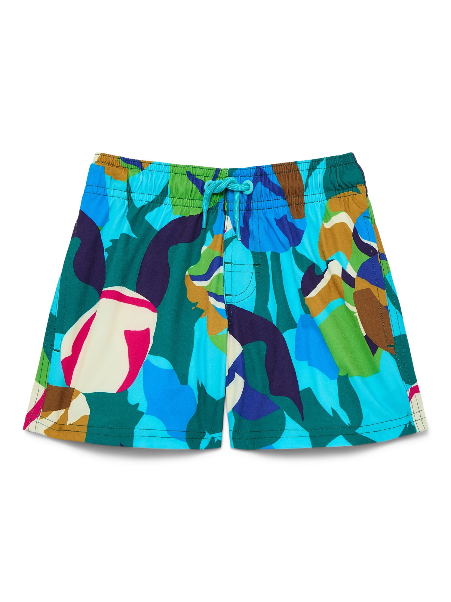 Wonder Nation Boys Family Swim Trunks with UPF50, Sizes 4-18 & Husky ...
