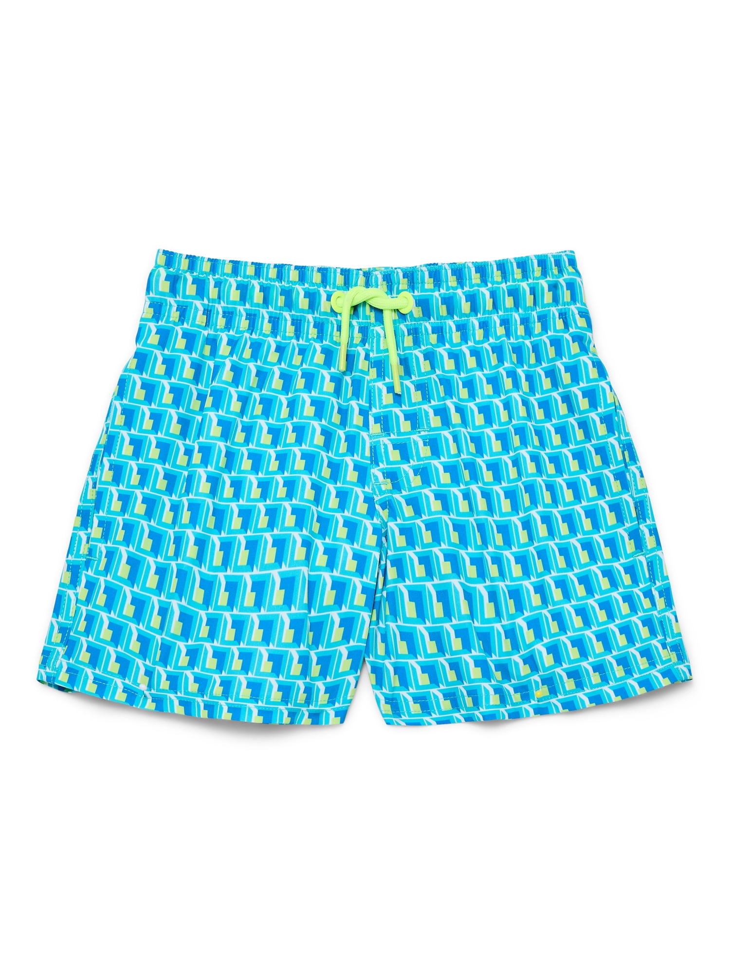 Wonder Nation Boys Family Swim Trunks with UPF50, Sizes 4-18 & Husky ...