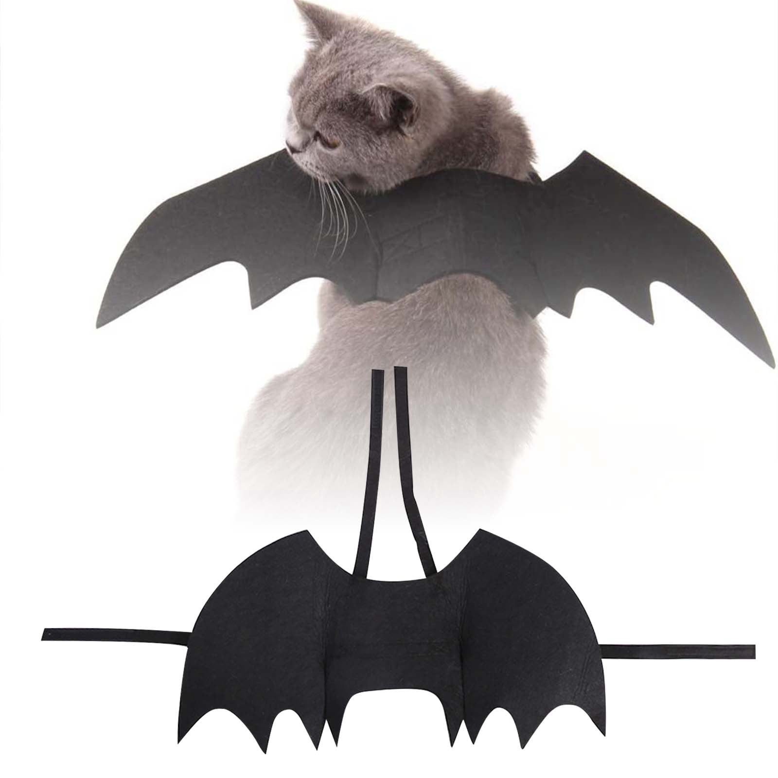 BOZHOU Pet Cat Bat Wings for Halloween Party Decoration - Cat Outfit ...