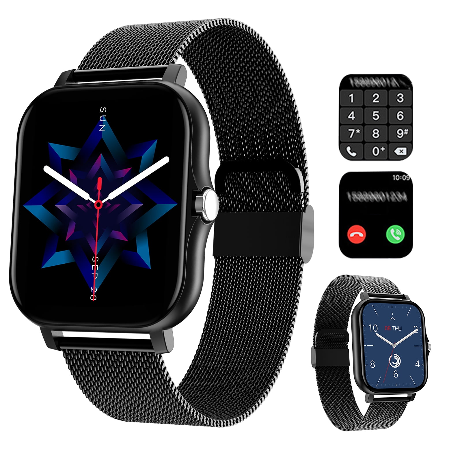 BOZLUN Smart Watch for Men Women, 1.69" Smartwatch (Answer/Make Call ...