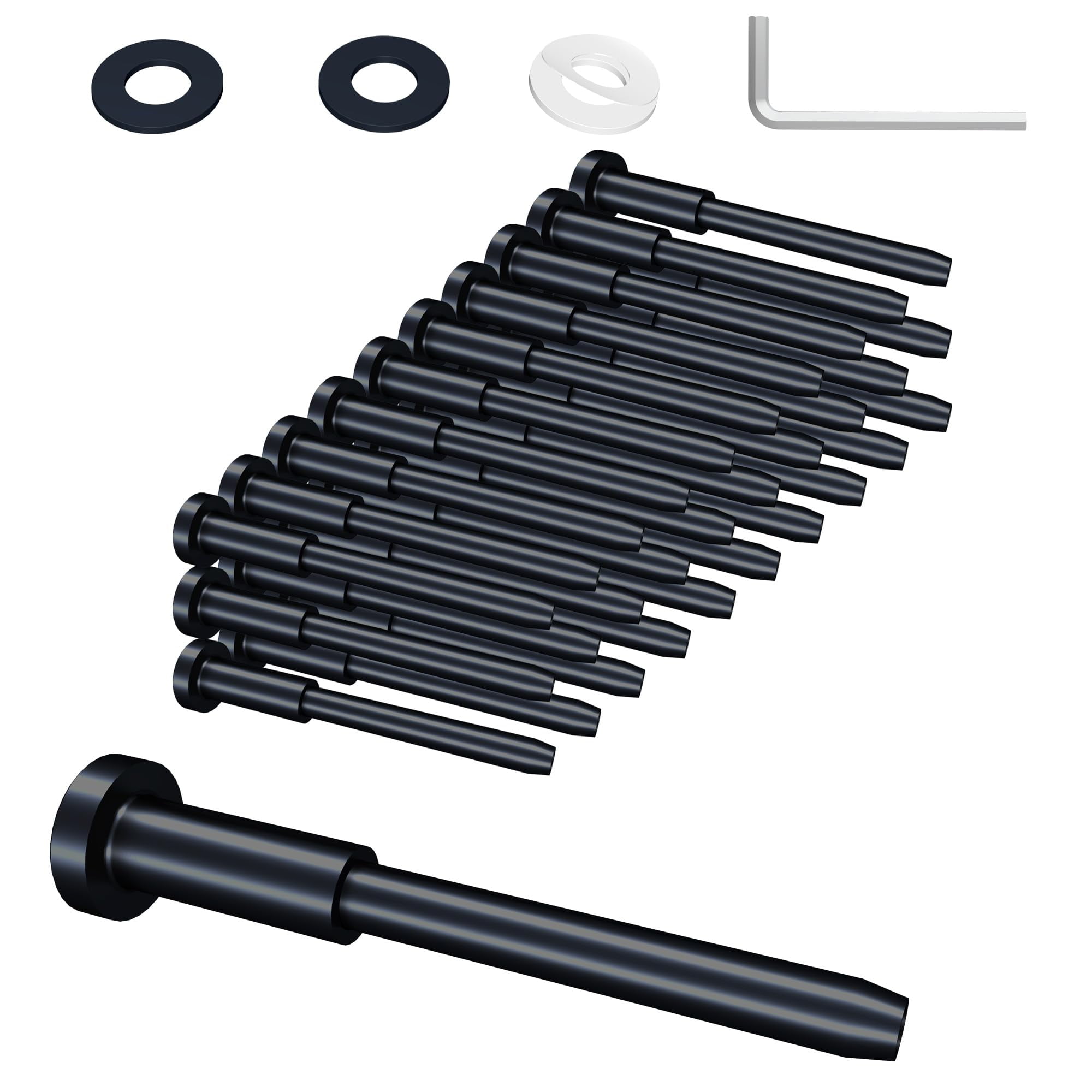 BOZXYE 30 Pack Black Invisible Cable Railing kit, 1/8" Stainless Steel ...