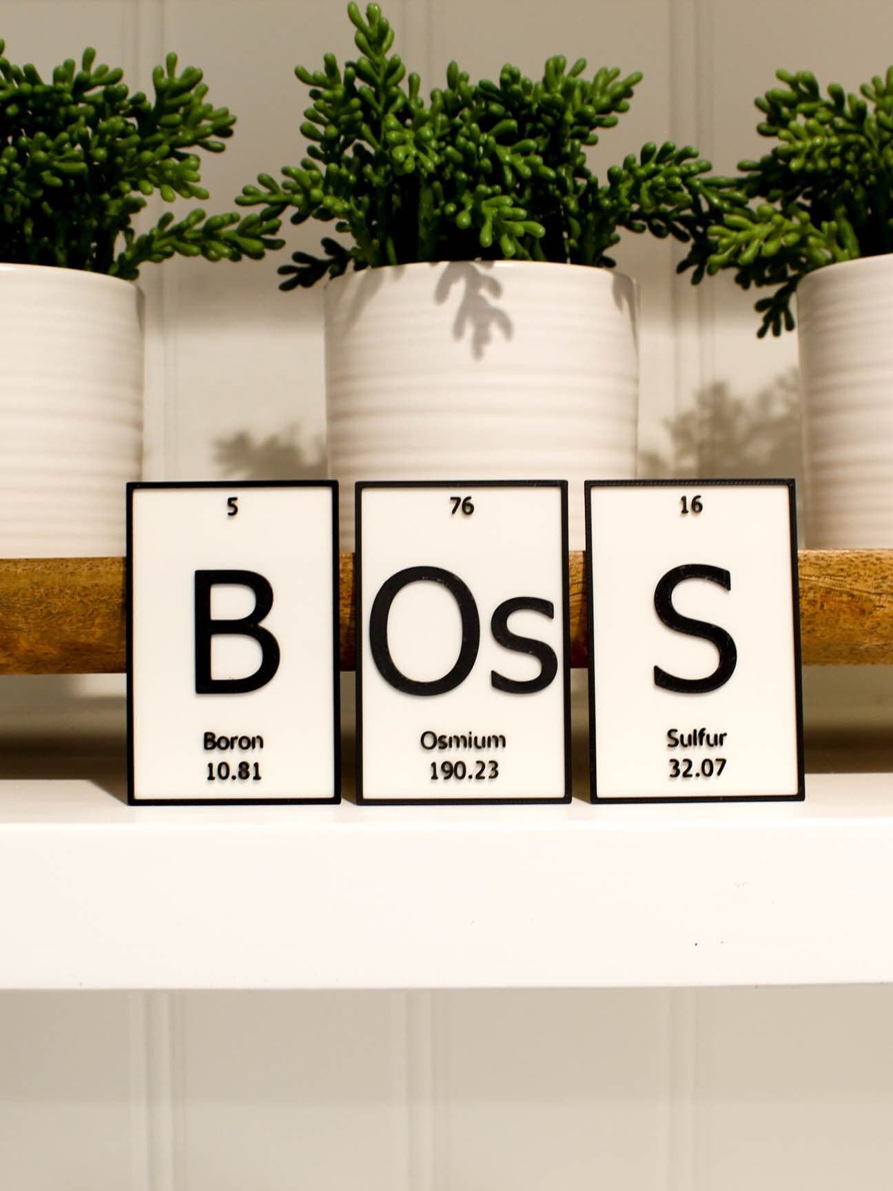 BOsS | Periodic Table of Elements Wall, Desk or Shelf Sign - Walmart.com