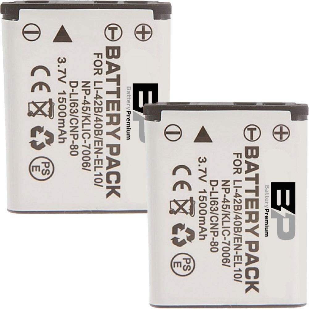 BP 2 Pack NP-45A NP-45B NP-45S Batteries Compatible with Fujifilm ...