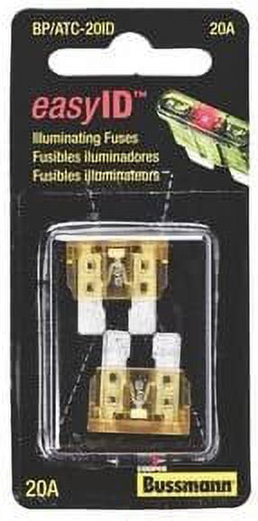 BP-ATC-20ID 20A 32V Yellow easyID ATC Indicating Blade Fuse, Package of ...