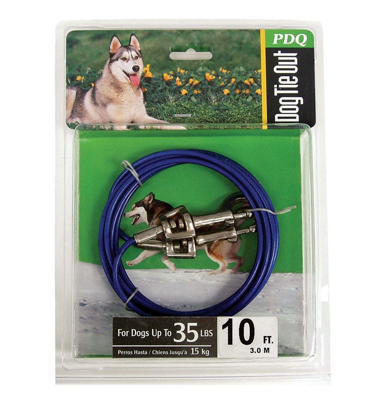 Boss Pet Guardian Gear Medium Dog Swivel Snap Dog Tie-Out, 10 Ft ...