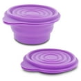 Collapsible Silicone Food Storage Container, 1.5 Cup, Microwave Safe ...