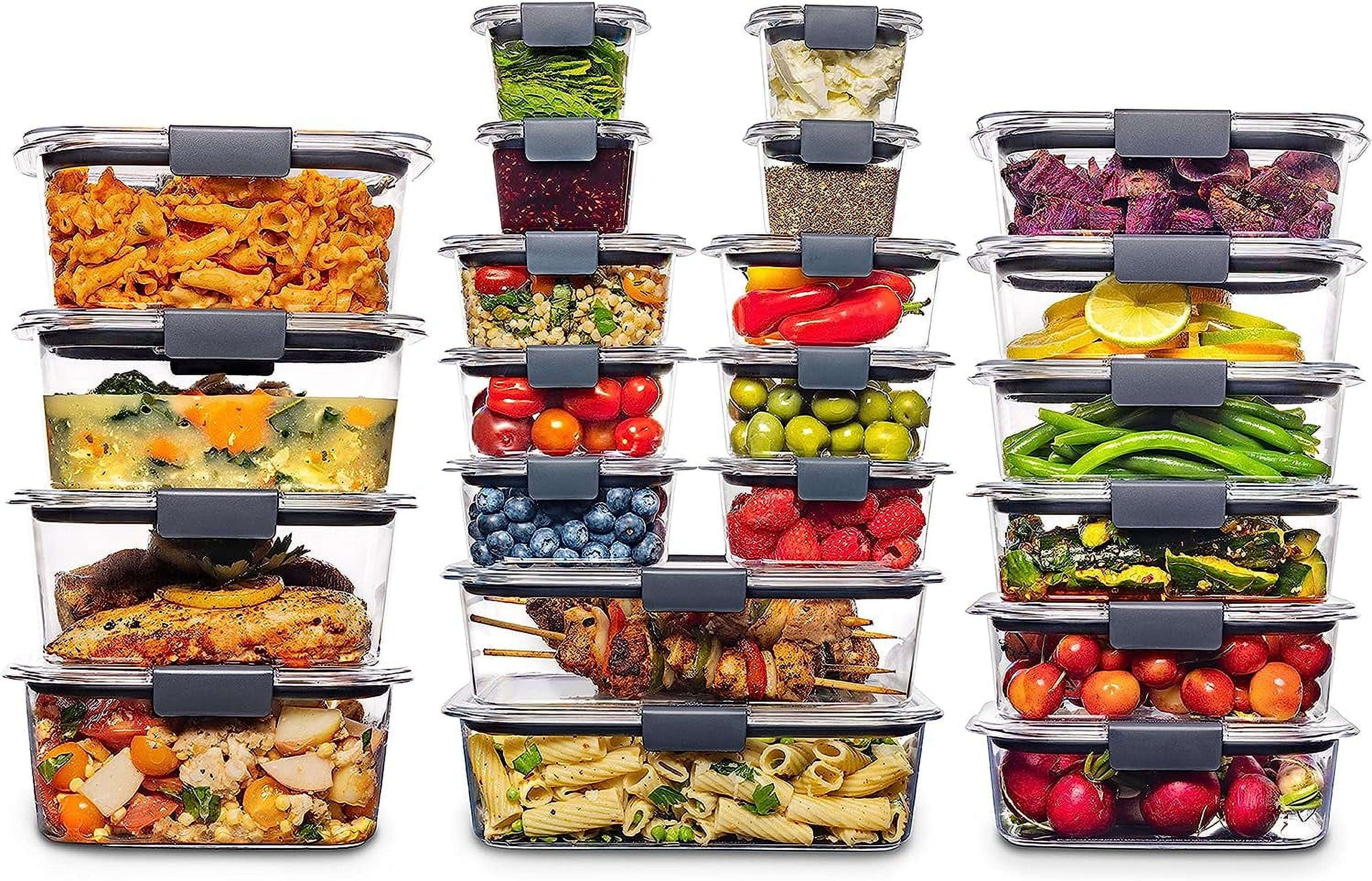 BPA Free 22-Piece Food Storage Containers Set, Airtight, Leak-Proof ...