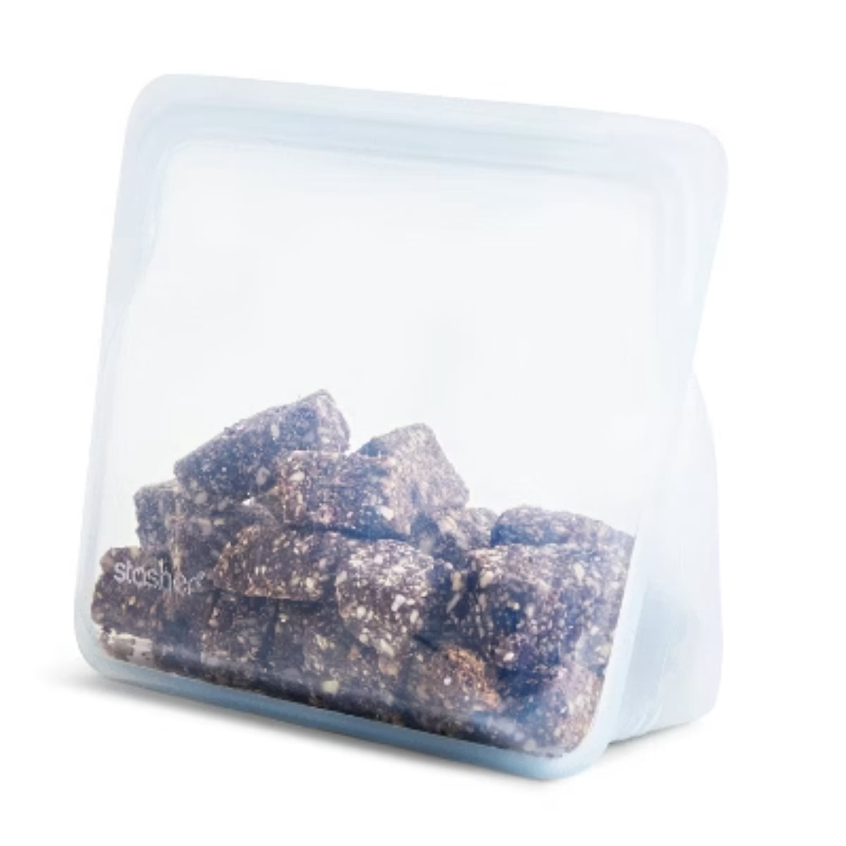 BPA-Free Clear Silicone Reusable Stand-Up Food Bags - Premium Leakproof ...