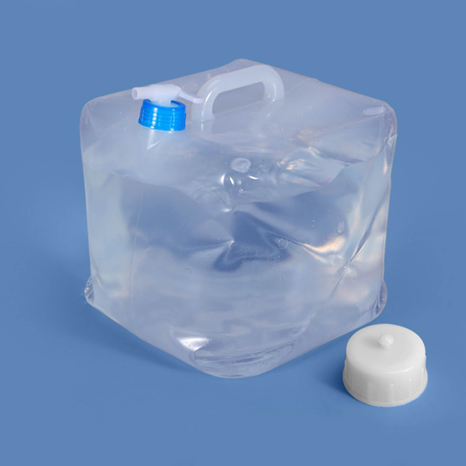 BPA Free Collapsible Water Container with Spigot, Camping Water Storage ...