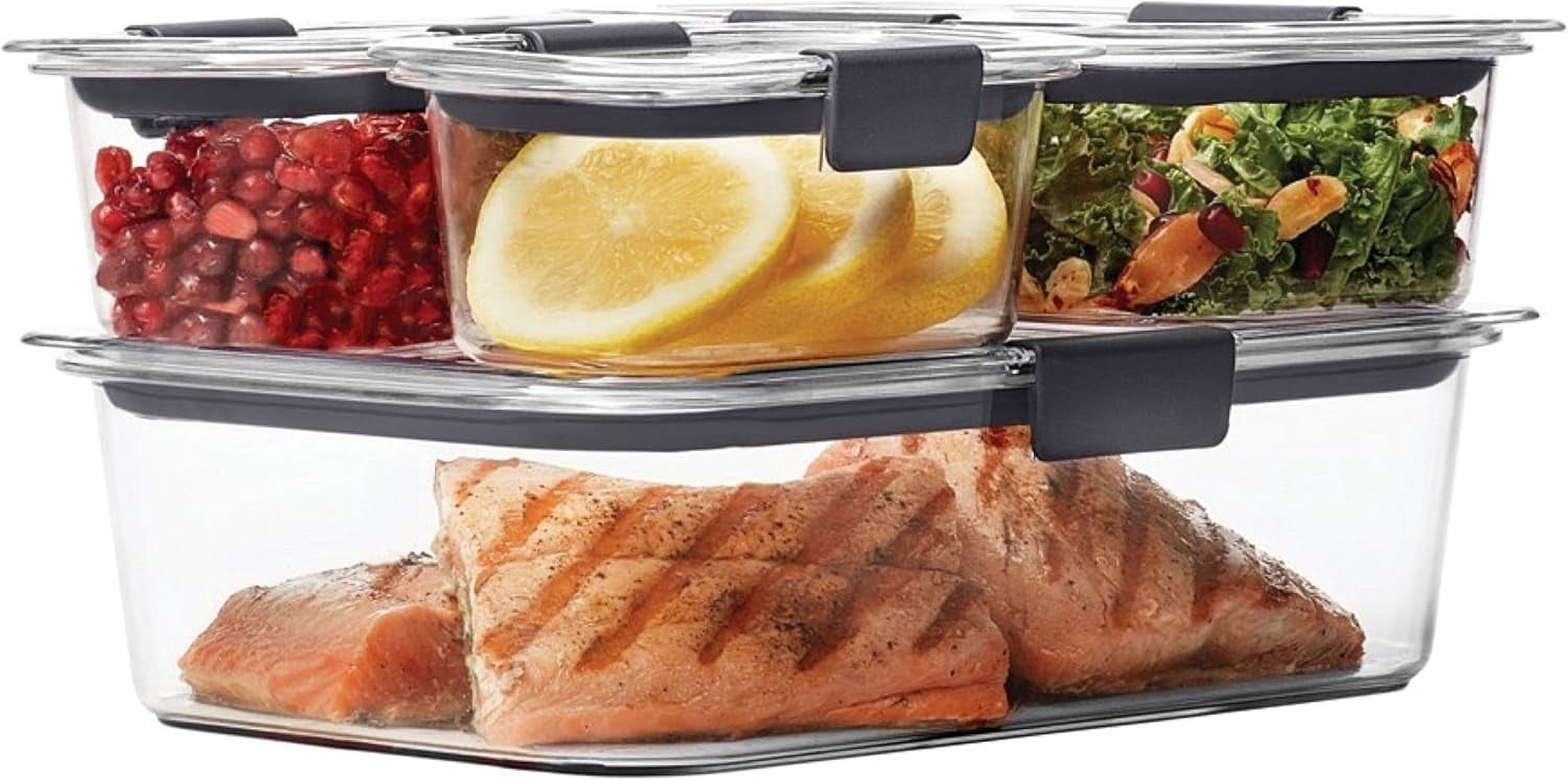 BPA-Free Food Storage Containers with Lids, Airtight Clear Set of ...