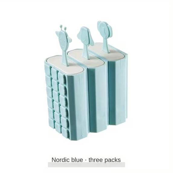 BPA-Free Ice Cream Mold with Lid - Stackable Freezer Tray for Homemade ...