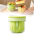 BPA Free Leak Proof Double Layer Salad Storage Cup with Lid and Fork ...