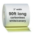 BPA Free Thermal Paper - 2 Ply Carbonless Receipt Paper Rolls 3" x 90 ...
