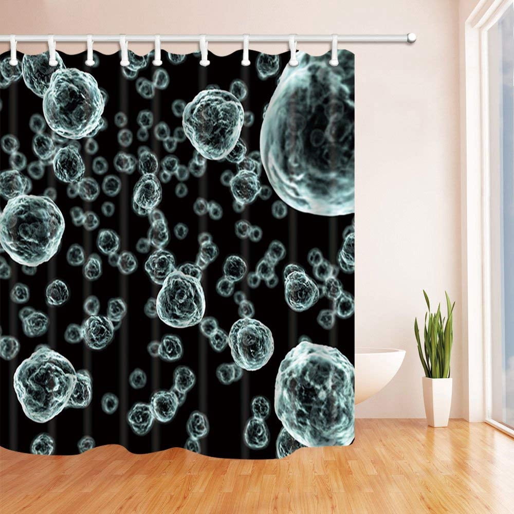 BPBOP Biology Decor The Virus Under Microscope for Research Polyester ...
