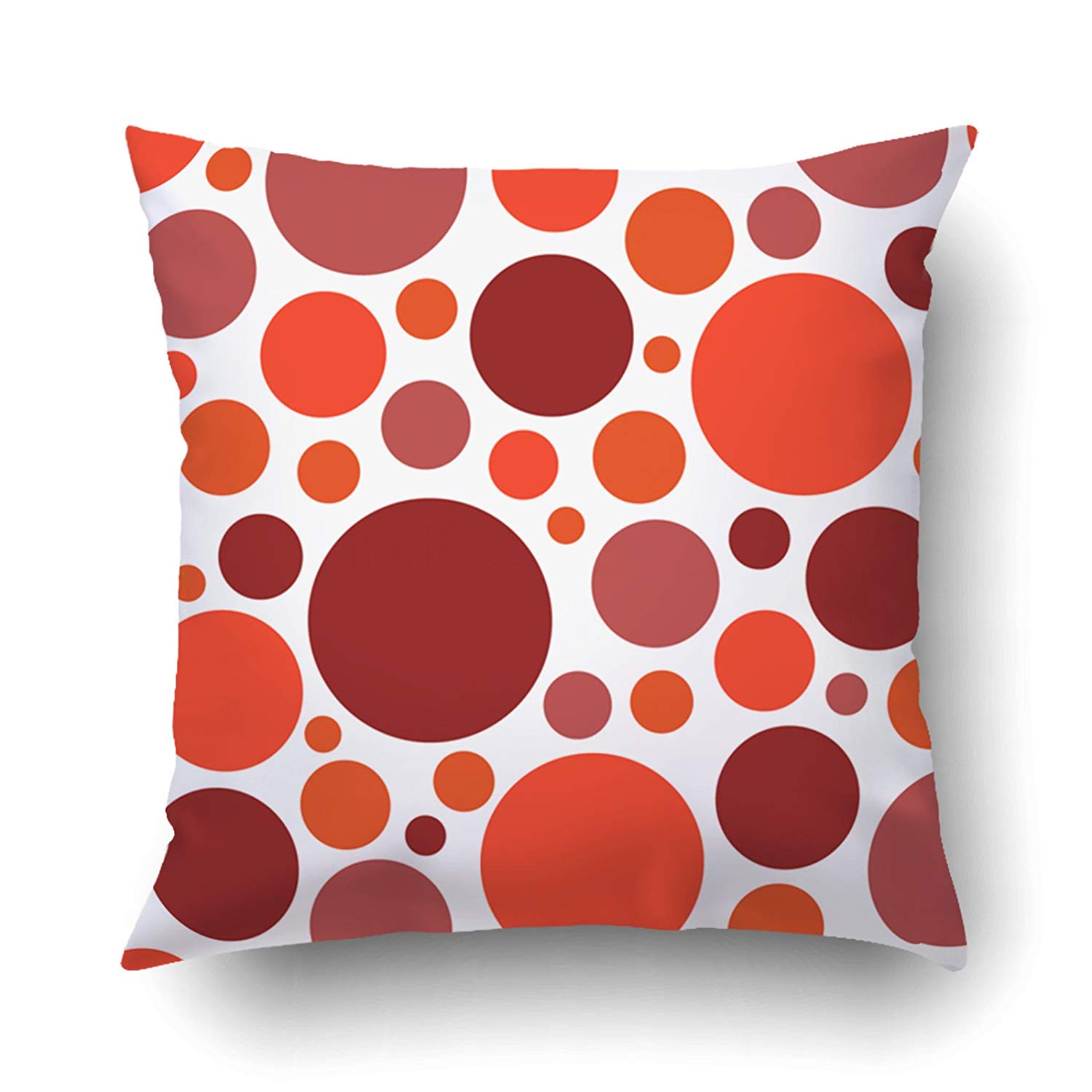 BPBOP Color Red Circle Chaotic Pattern Cushion Covers Pillowcases 16x16 ...