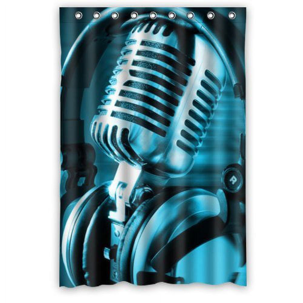 BPBOP Microphone Music And Headset Waterproof Bathroom Fabric Shower ...