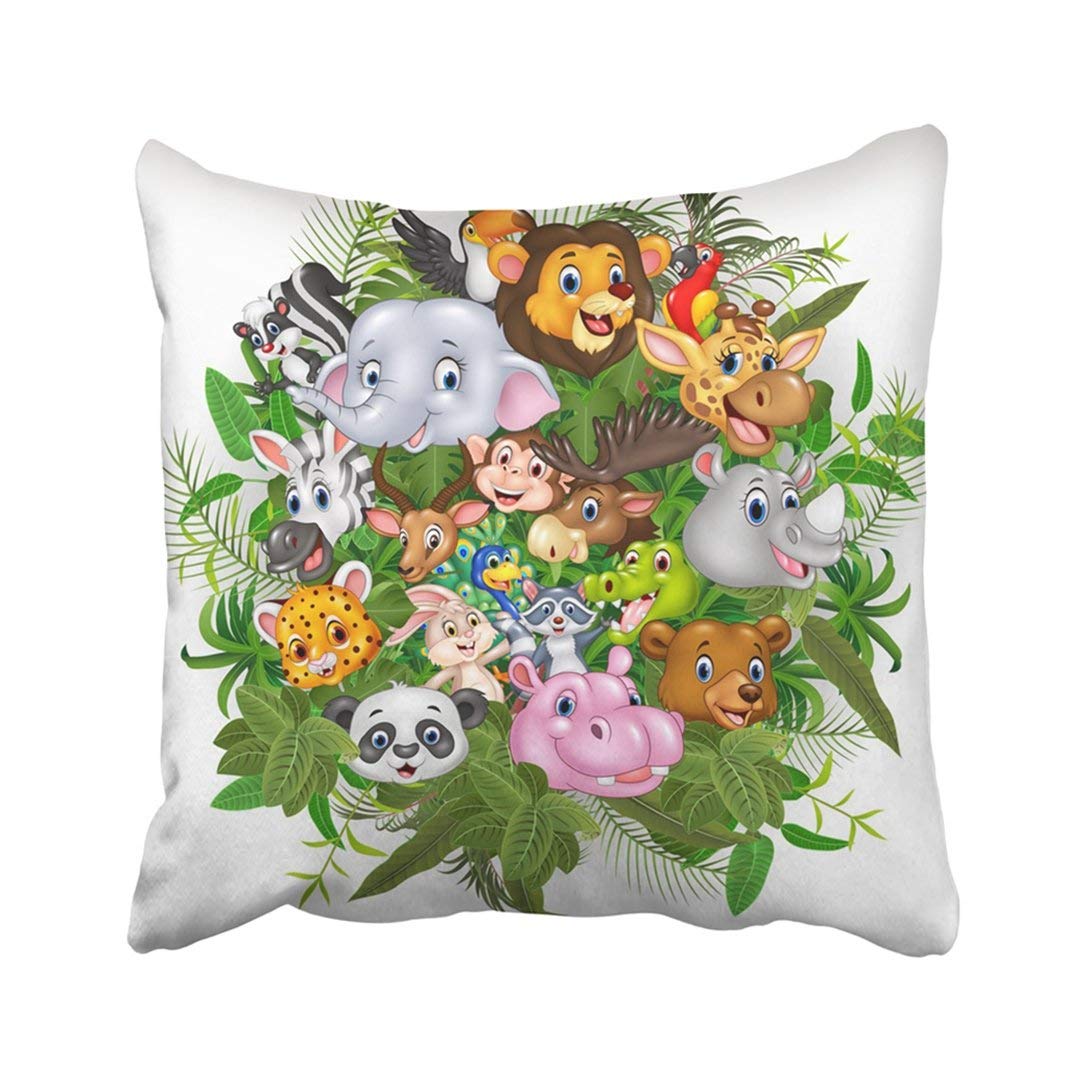 BPBOP Panda Cartoon Safari Animals Lion Adorable Africa Bird Character ...