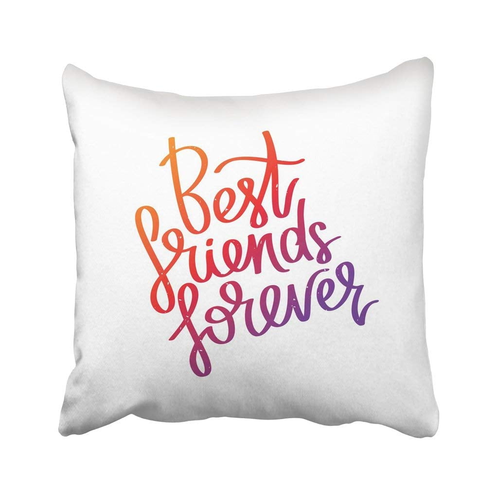 BPBOP Purple Best Friends Forever The Trend Calligraphy On White ...