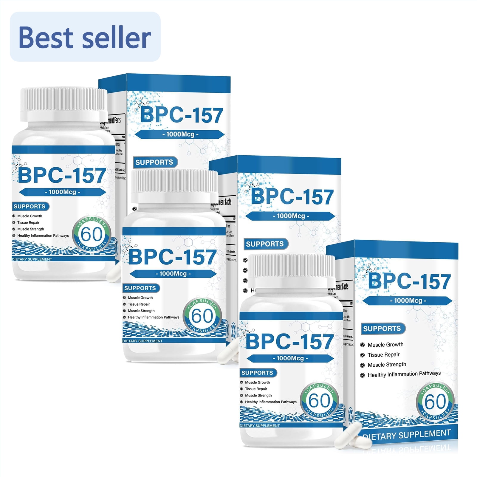 BPC 157 Peptide Caps,3pack CUP - Walmart.com