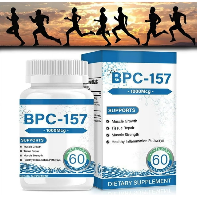 BPC 157 Peptide Capsules 1000mcg – Muscle & Tissue Support Formula – 60 Count - Walmart.com