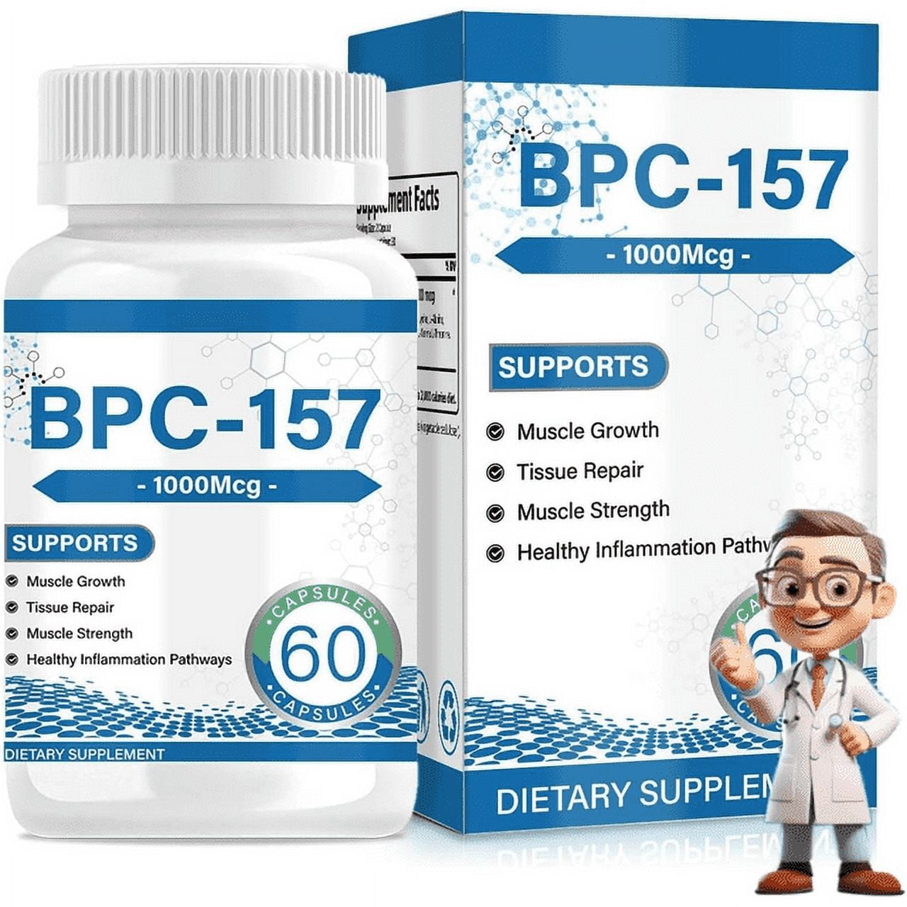BPC 157 Repair Capsules (1000mcg)Enhance Tissue Regeneration ...