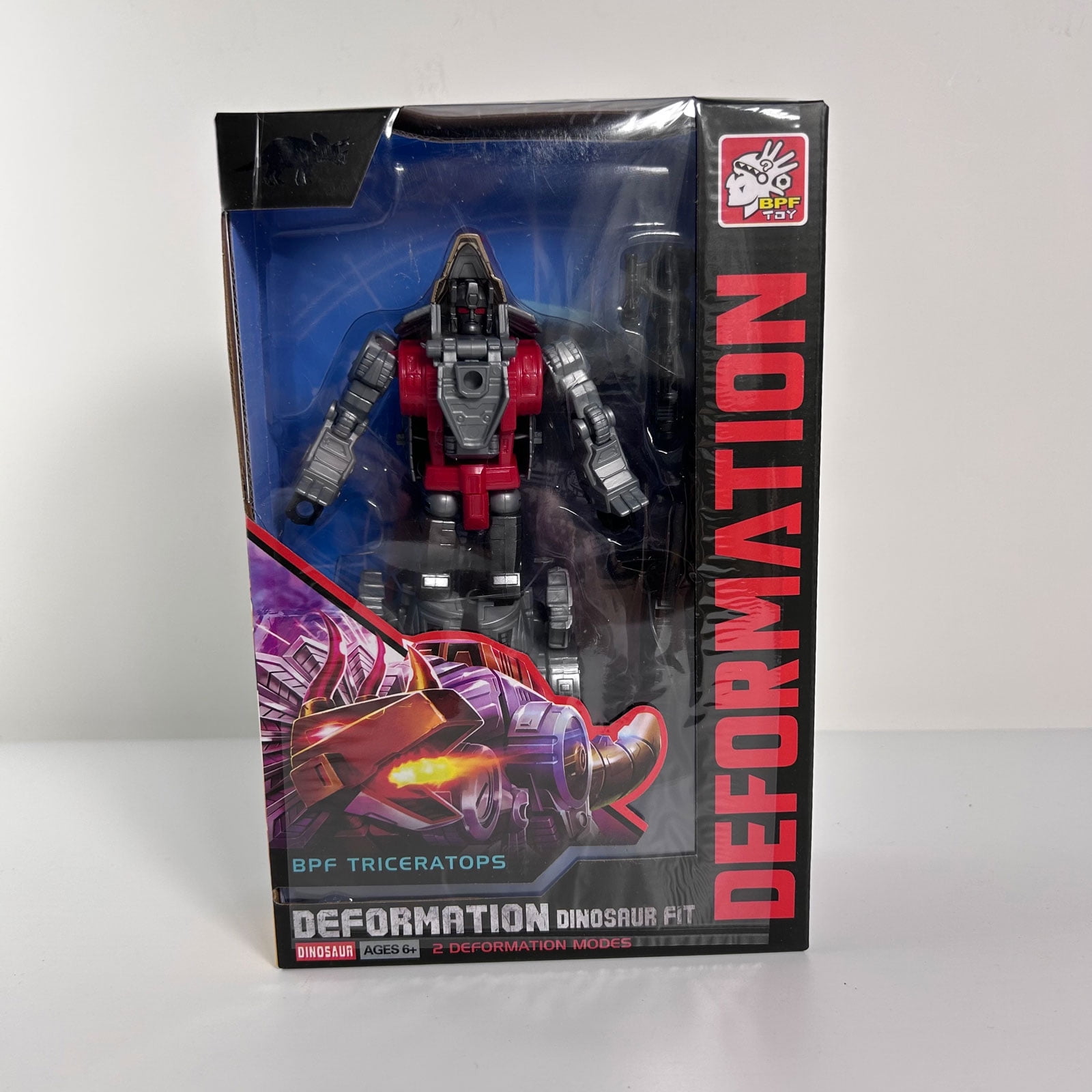 BPF 5IN1 ABS Model Transformation G1 Robot Toy Dinoking Volcanicus ...