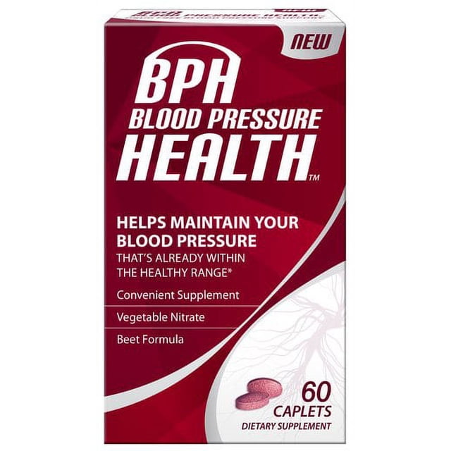 BPH Blood Pressure Health Caplets (Pack of 4) - Walmart.com