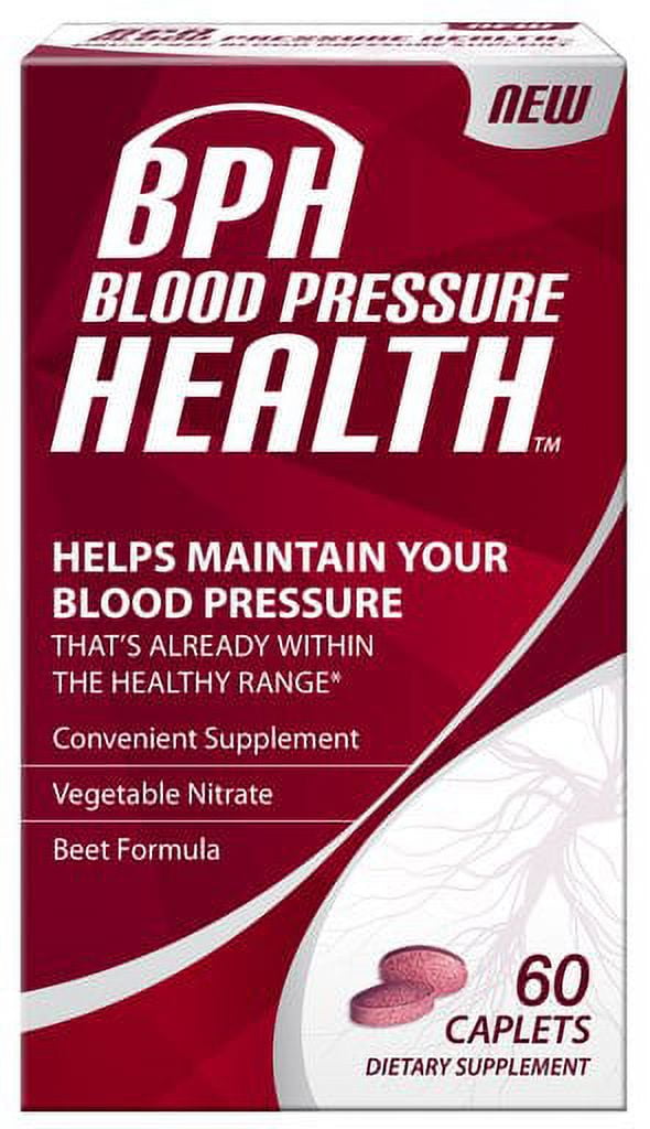 BPH Blood Pressure Health Caplets (Pack of 16) - Walmart Business Supplies