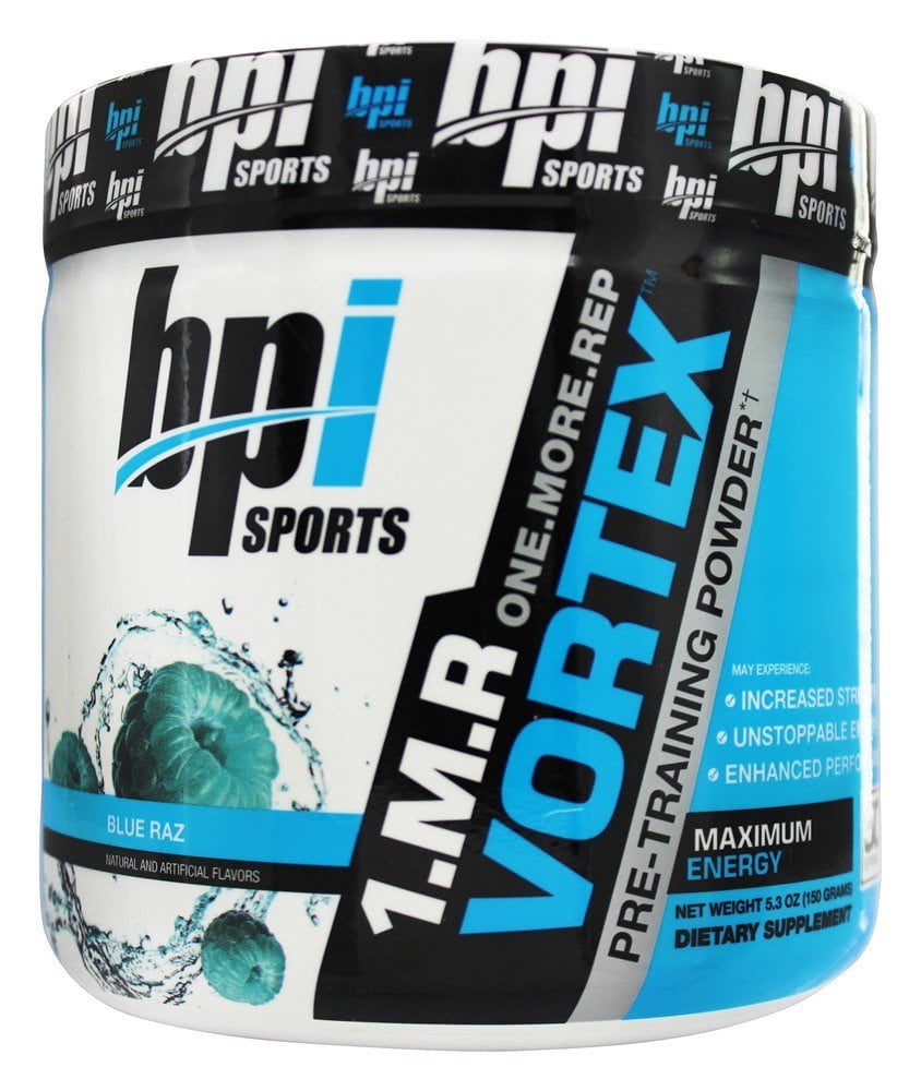 BPI Sports - 1 M.R Vortex Limited Edition Pre-Workout Powder Blue Raz ...
