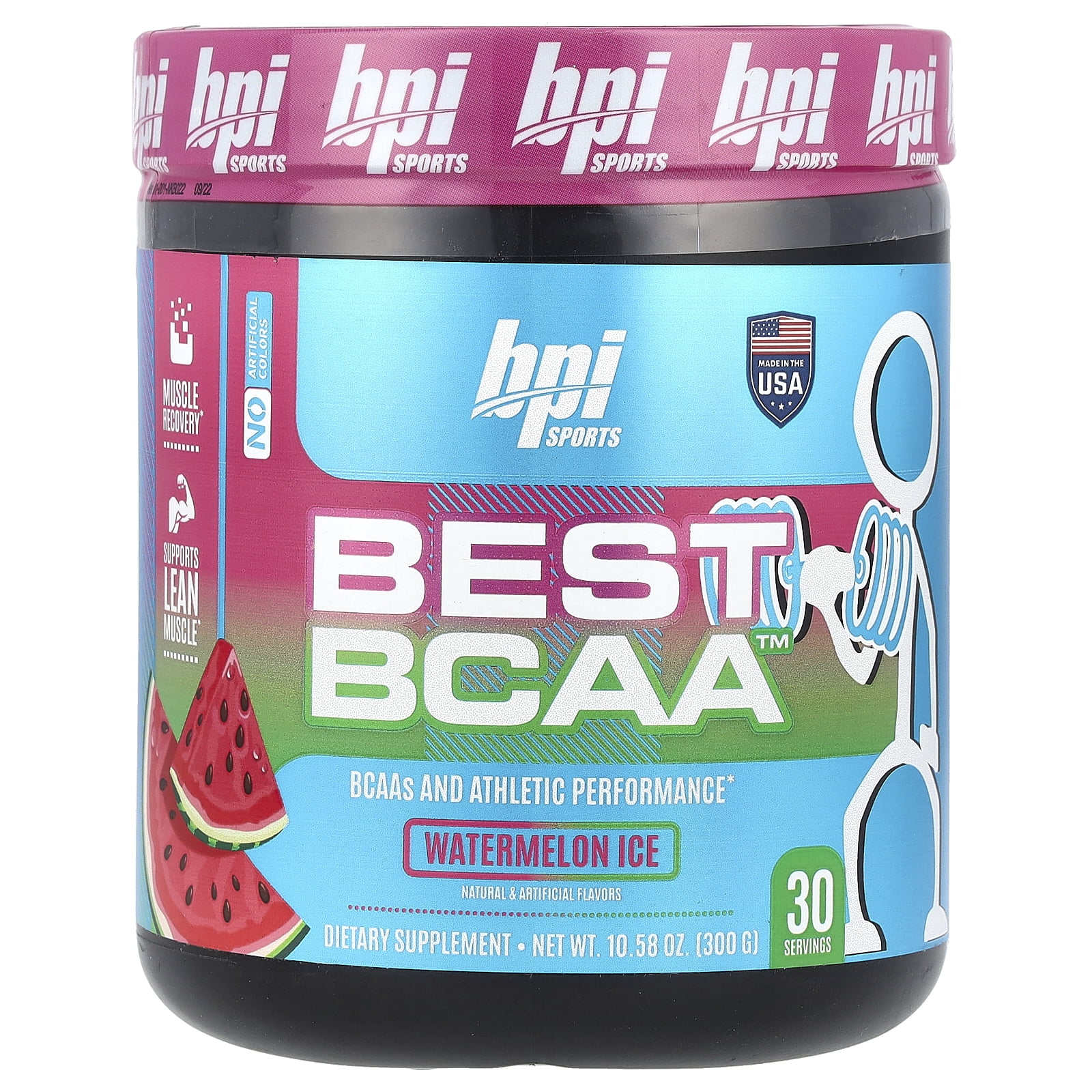 BPI Sports Best BCAA Powder, Watermelon Ice, 30 Servings - Walmart.com
