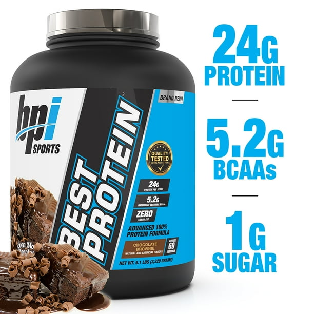 BPI Sports Best Protein Protein Chocolate Brownie, 69 Servings ...