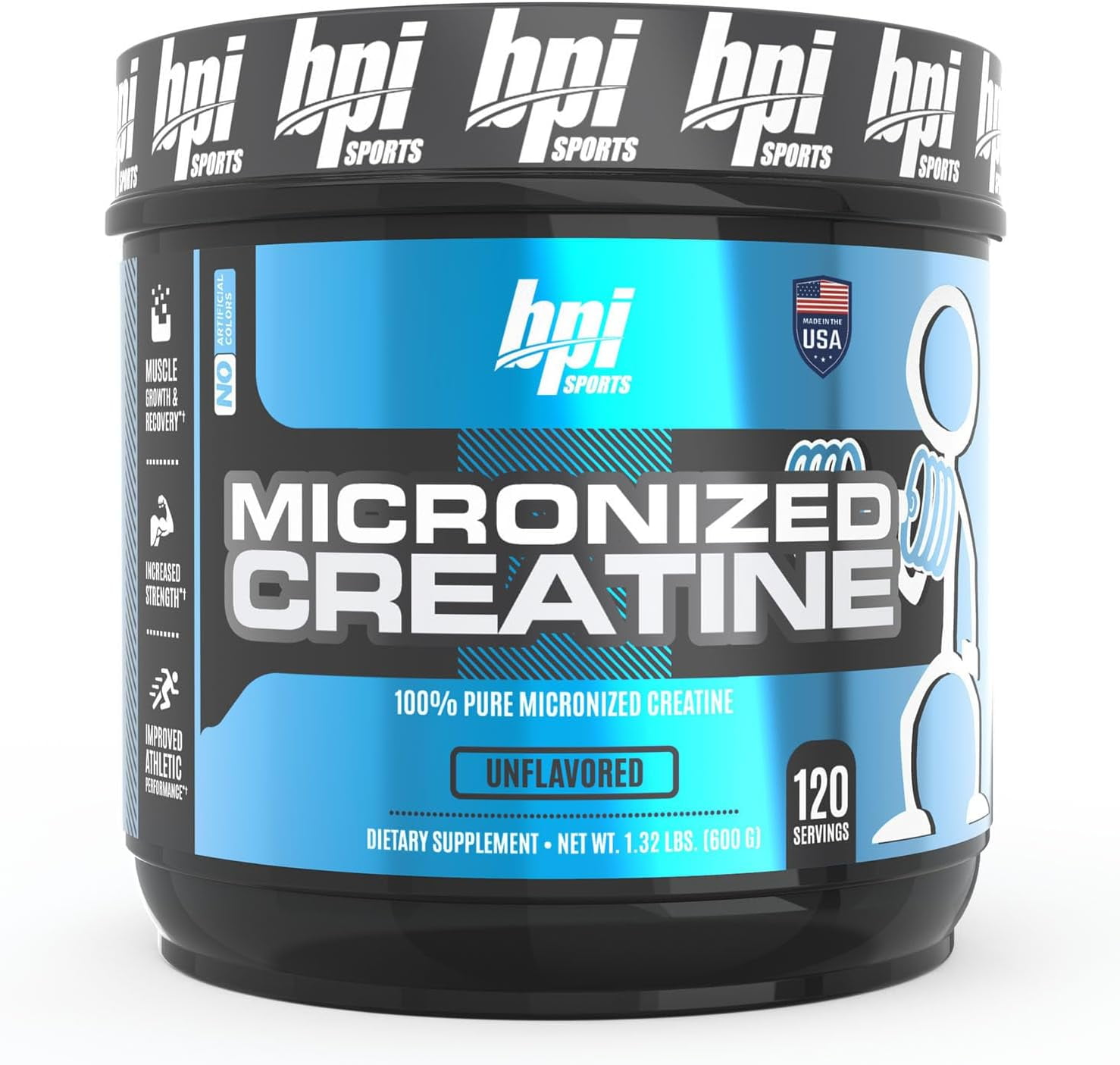 BPI Sports Micronized Creatine Powder, Unflavored, 120 Servings ...