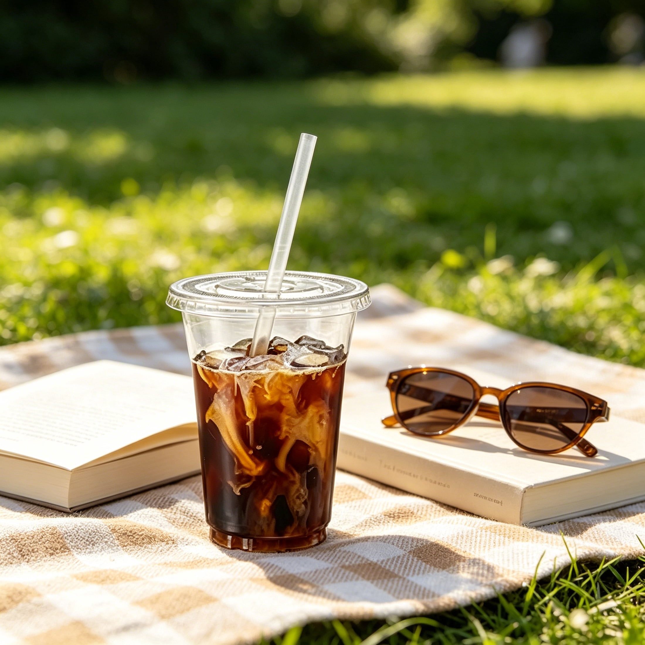 BPPEG [100 Sets 16Oz] Clear Plastic Cups with Lids and Straws ...