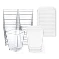 BPPEG 20-Pack 5 Oz Clear Disposable Dessert Cups with Flat Lids ...