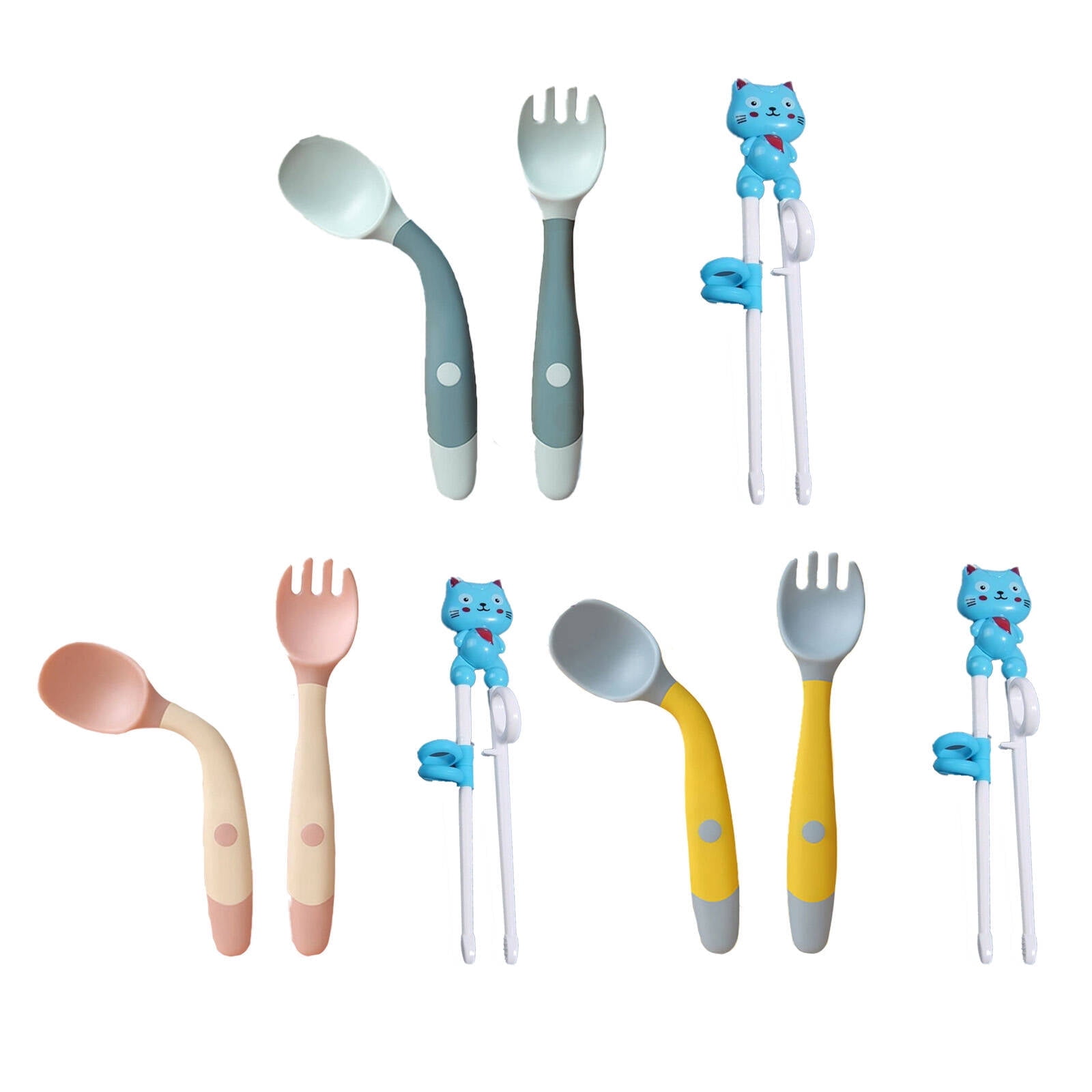 BPPEG 2026 New Baby Spoons Fun for Babies Baby Forks Perfect for On-The ...
