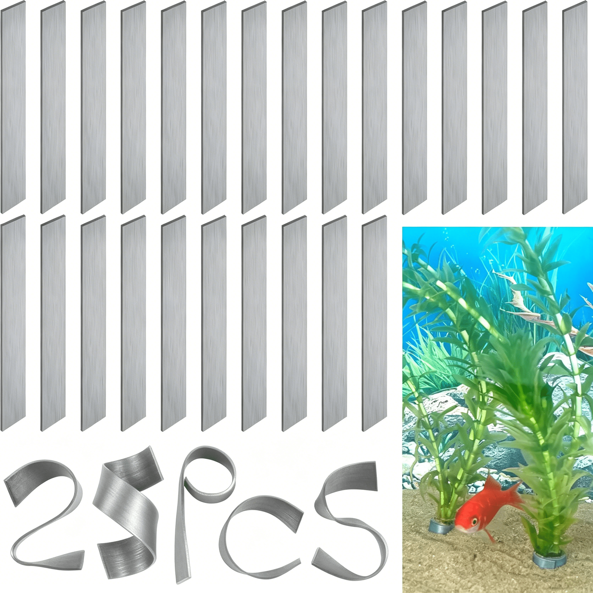 BPPEG 25 Pcs Aquarium Plant Weights,Plant Weights for Fish Tank,Anchors ...