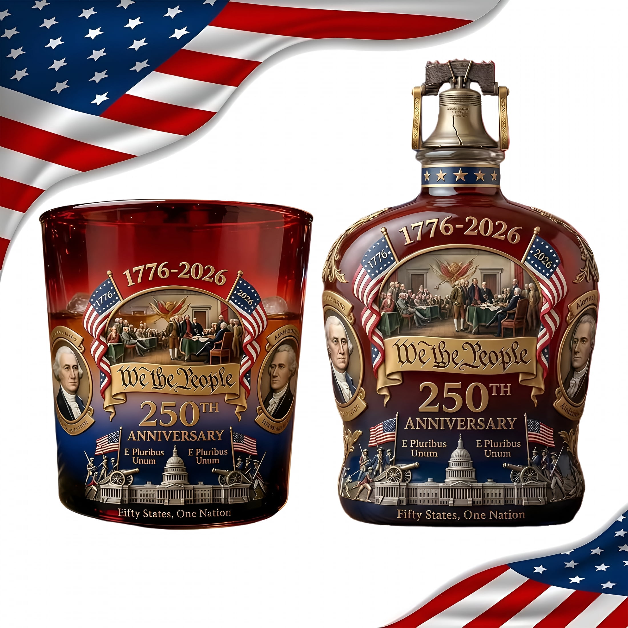 BPPEG 250Th Anniversary Whiskey Bottle,We the People 250Th Anniversary ...