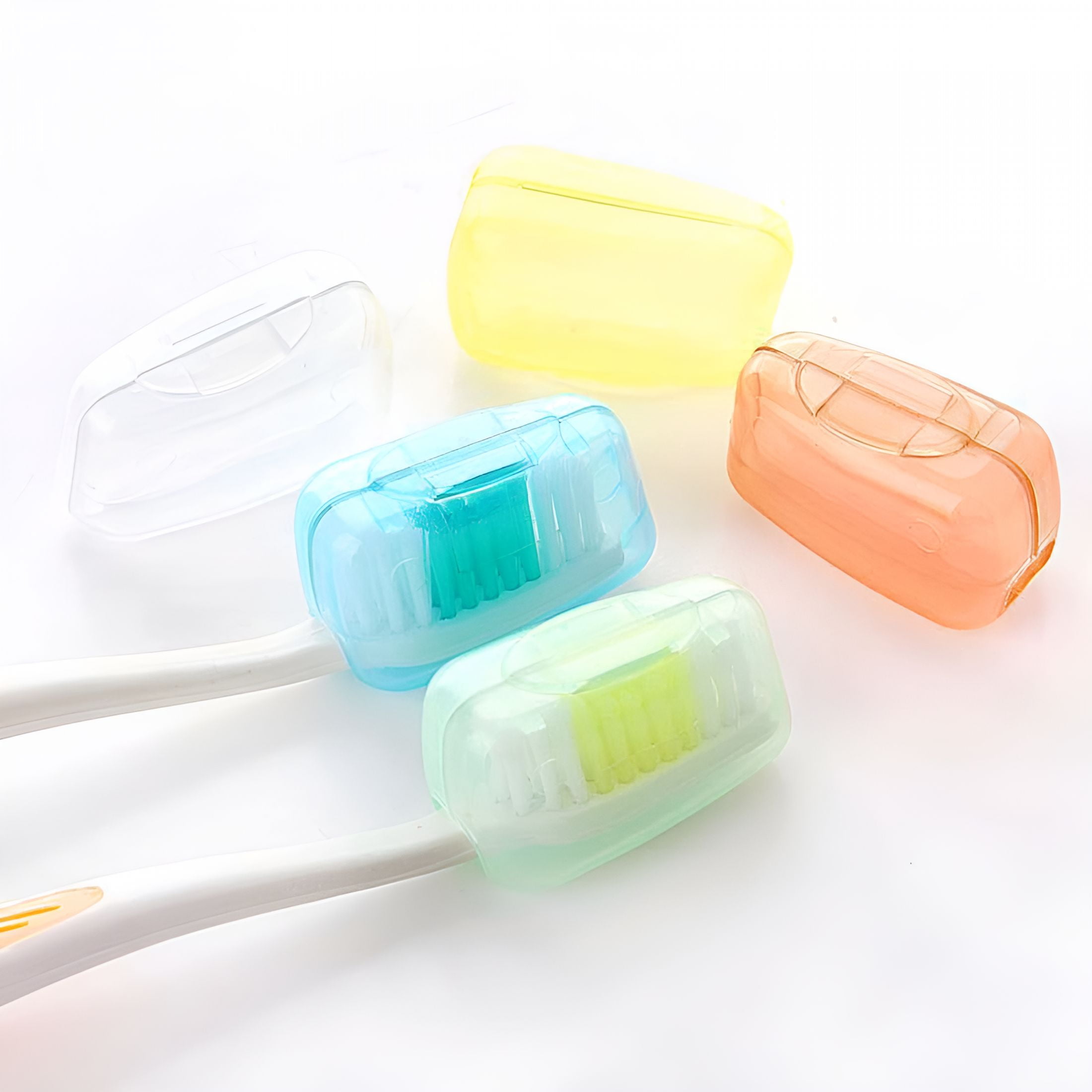 BPPEG 5Pcs Portable Toothbrush Containers Travel Toothbrush Cap Cover ...