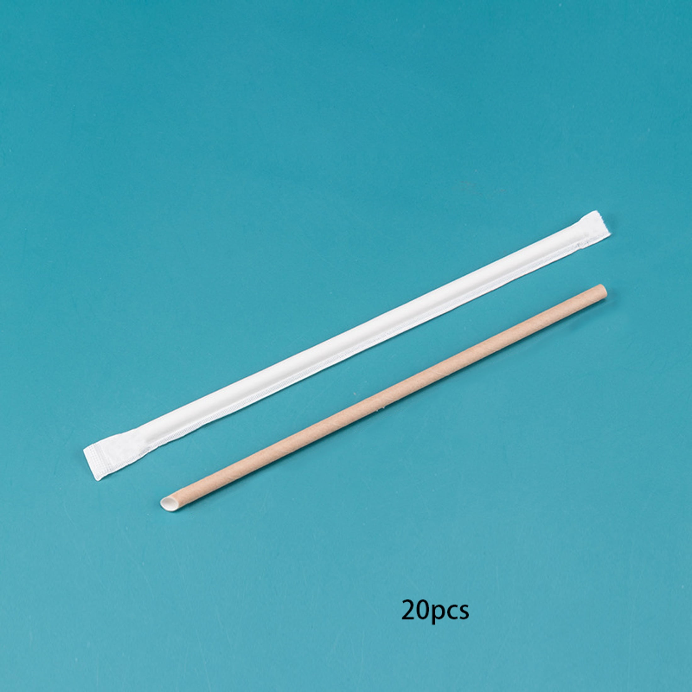 BPPEG 7.75" Paper Jumbo Straw, Paper Wrapped - Kraft, 2,000 Count, Eco ...