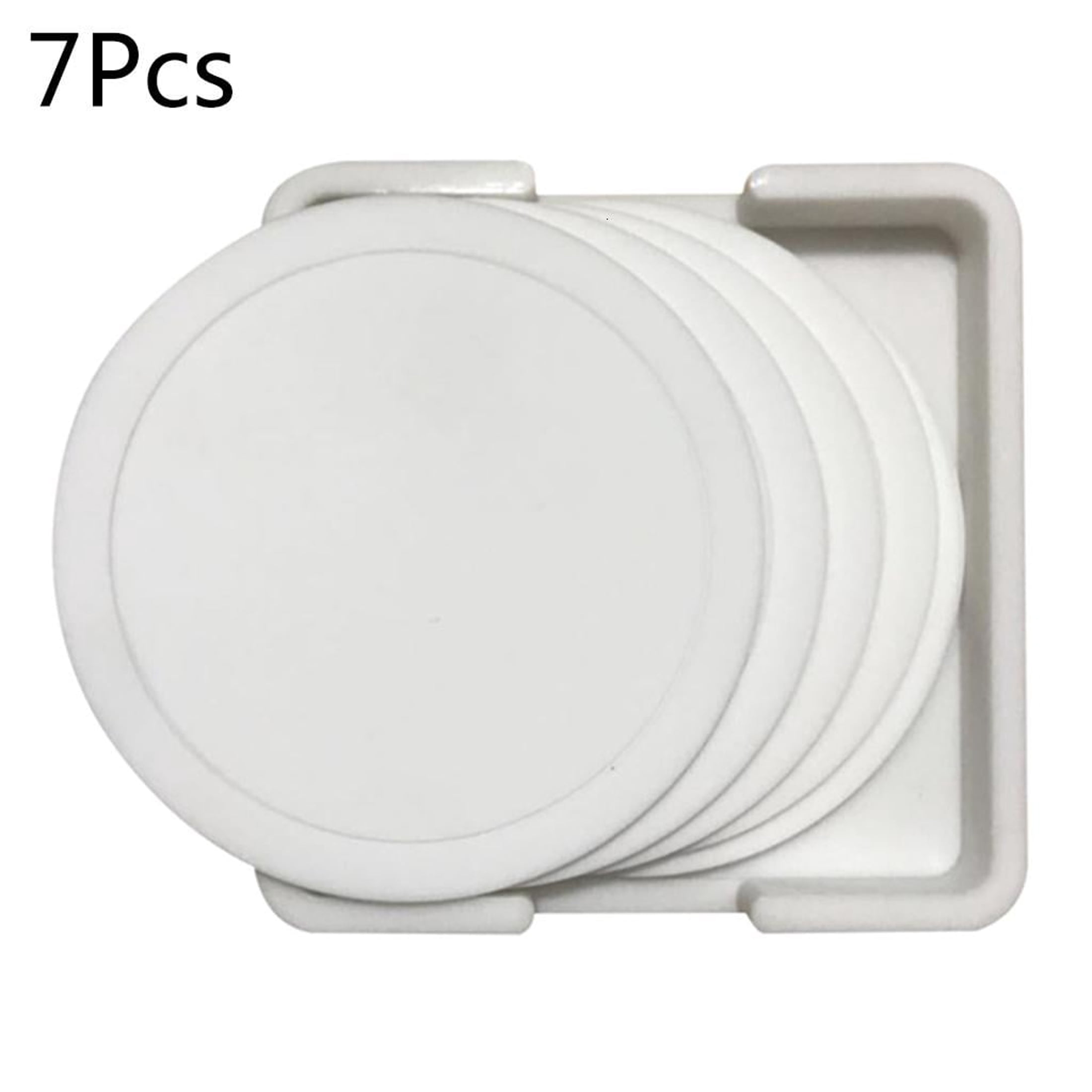BPPEG 7 PCS Silicone Cup Coaster Mat Set Drink Holder Mug Stand ...