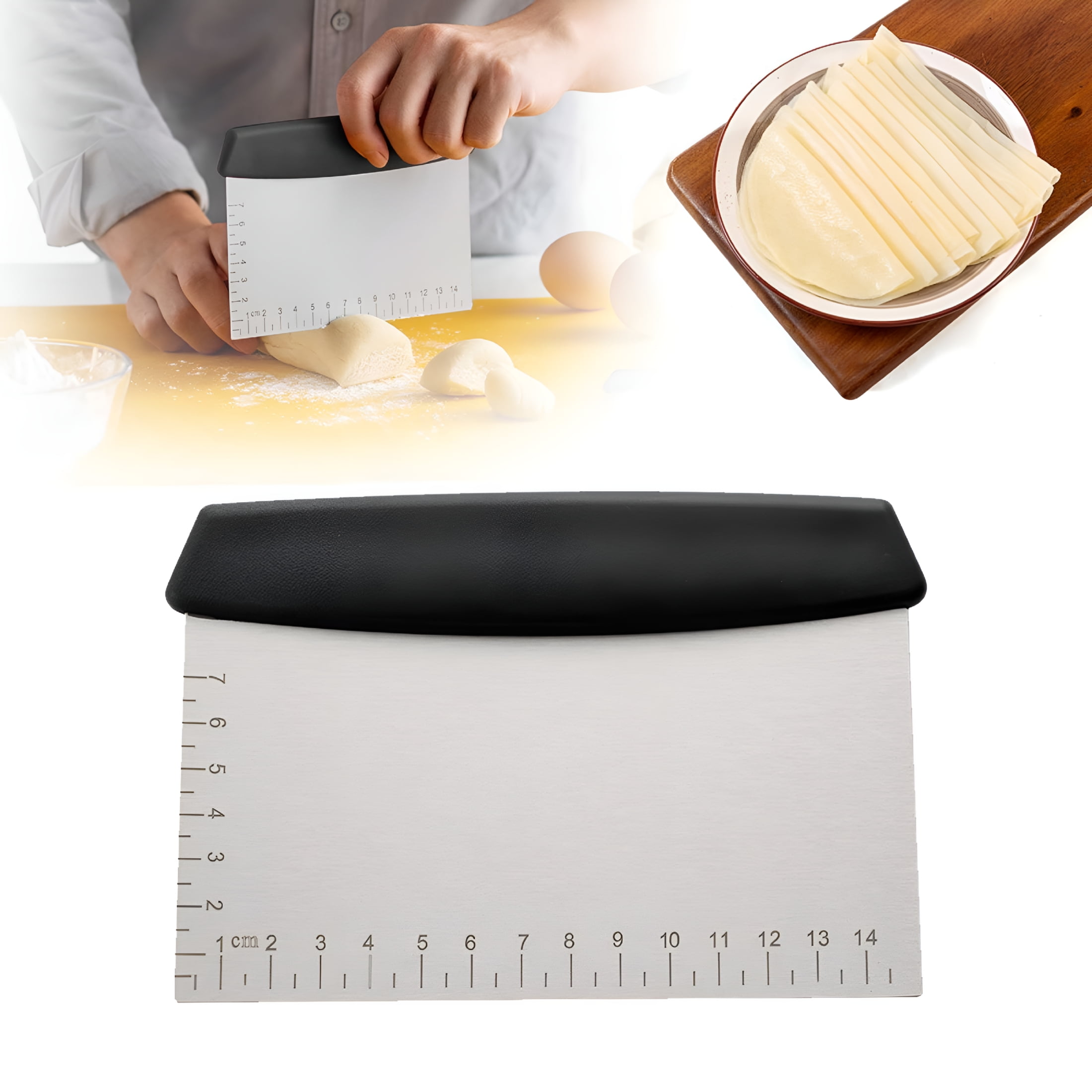 BPPEG Baking Tool Vegetable Cutter Dough Cutters with Measuring Scale ...