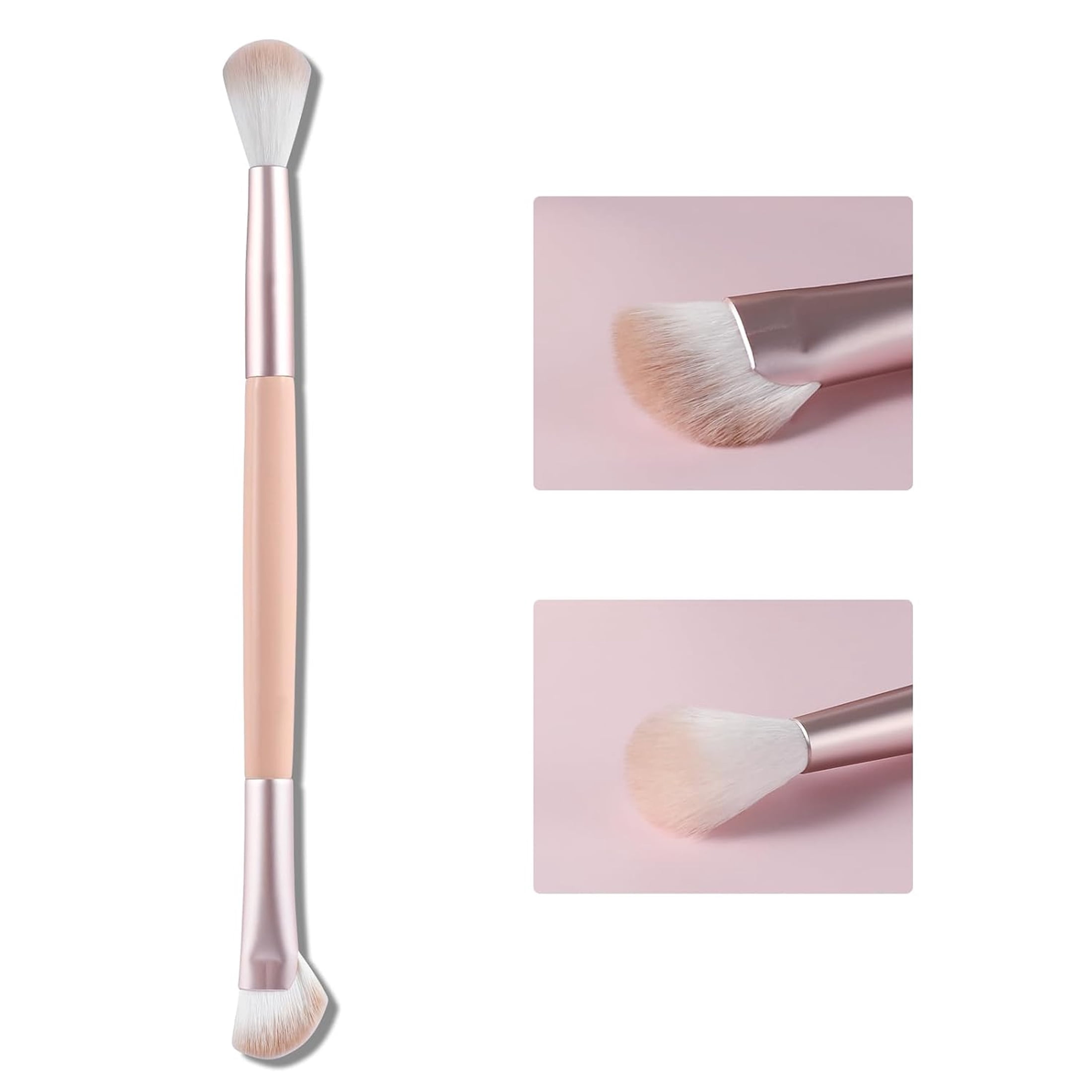 BPPEG Dual-Ended Nose Contouring Brush, Fan-Shaped Nose Contouring ...