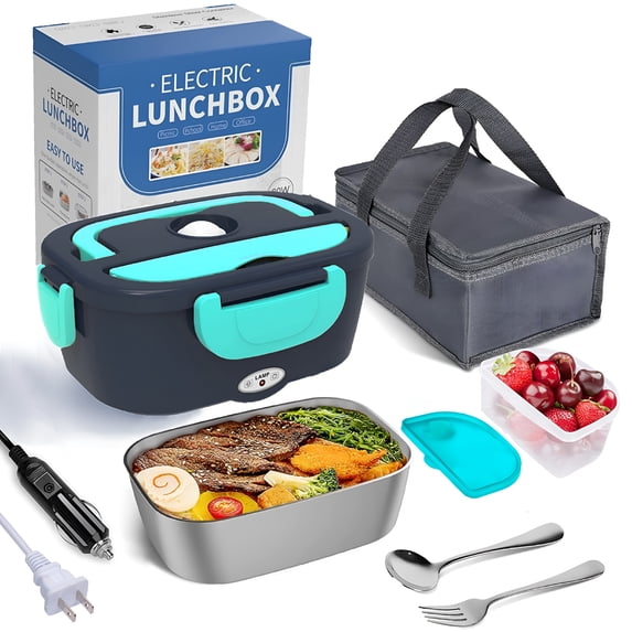 BPPEG Lunch Box Food Heater 2-In-1 Portable Food Warmer Lunch Box ...