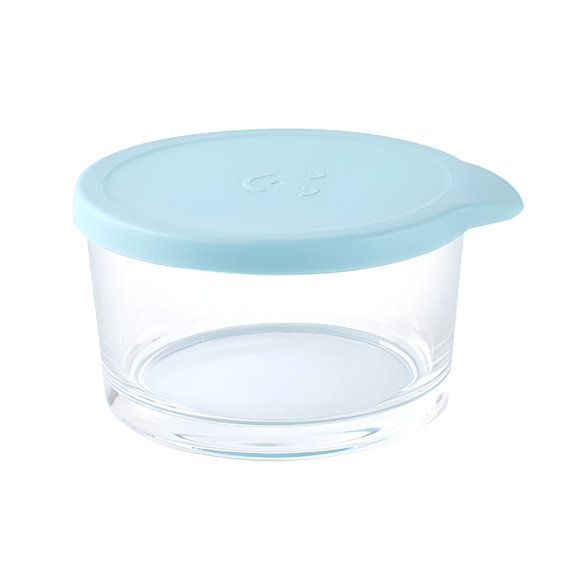 BPPEG Meal Prep Containers,Small Round Glass Containers with Lids,Clear ...